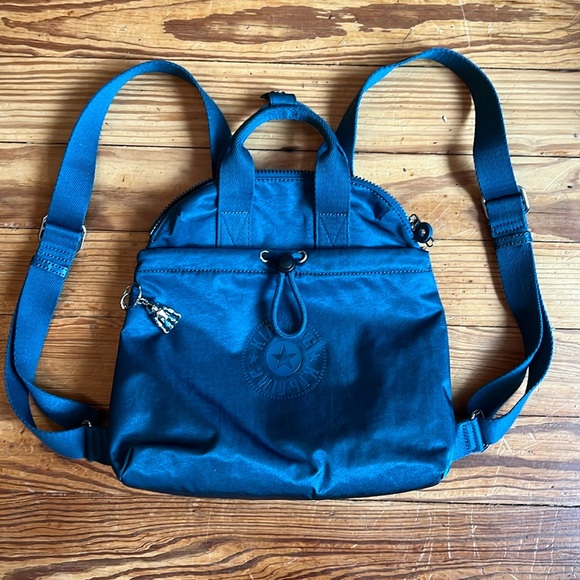 Kipling | Bags | Kipling Goyo Medium Backpack Purse Tote Bag Metallic ...